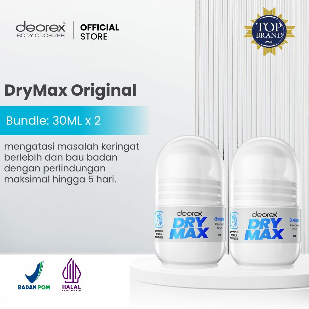Jual [Bundling 2pcs] Deorex DryMax Original Clinical Antiperspirant ...