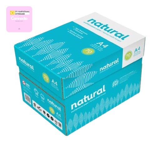 Jual Natural Kertas A4 70gr Copier 1 Rim (500 Lembar) Kertas Hvs A4 | Shopee Indonesia