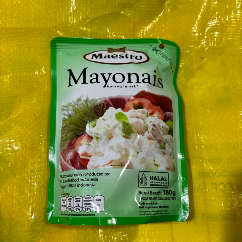 Jual mayonais maestro mayones sachet kecil kemasan kecil 180gr | Shopee ...