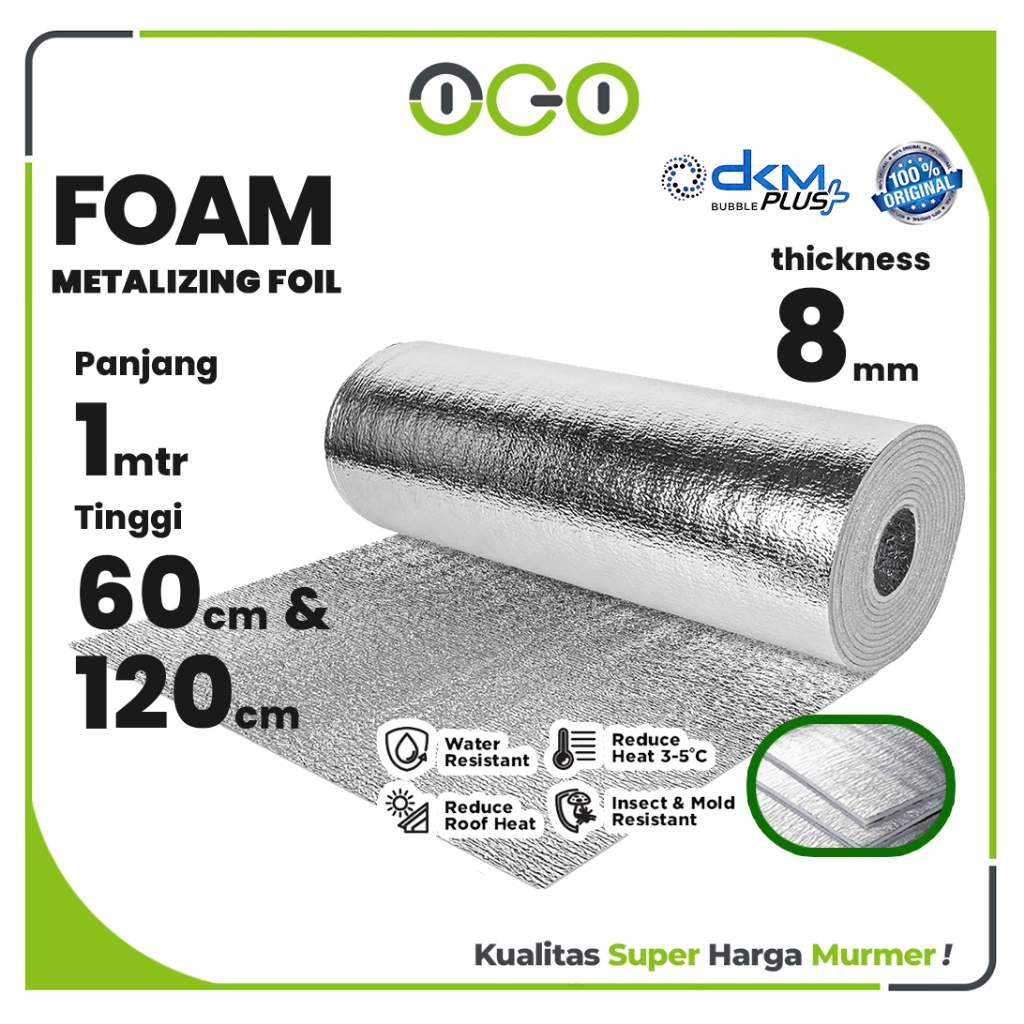 Jual Peredam Panas Atap Rumah DKM Tebal 8mm Harga Ecer Per-Meter Bubble ...