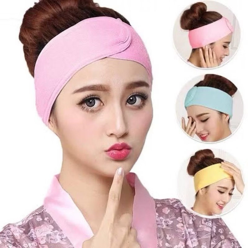 Jual GO | Facial Headband Bando Bandana Mandi Maskeran Masker 6 x 28 CM ...
