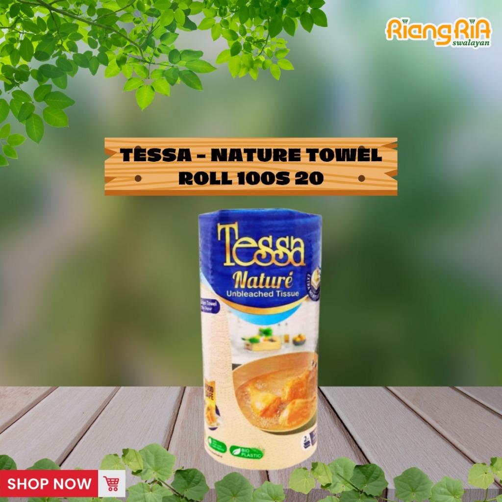 Jual Tessa Nature Towel Roll (100 Sheets x 2ply) | Shopee Indonesia