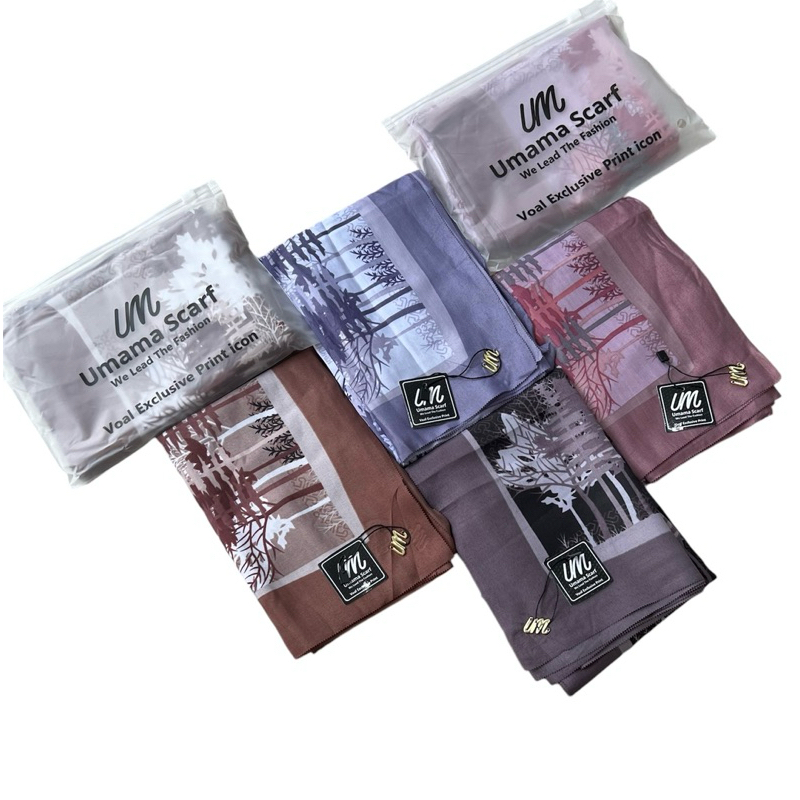 Jual Hijab Segi Empat Motif Umama Scarf Voal Miracle Motif Laser Cut ...
