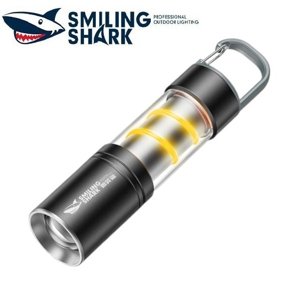 Jual SENTER LED MINI SMILING SHARK SD-5241 - ZOOM - JARAK JAUH ...