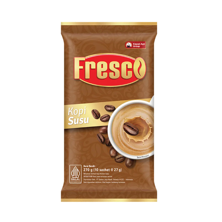 Jual Fresco Kopi Krim Susu 10 sachet x 27 gr | Shopee Indonesia