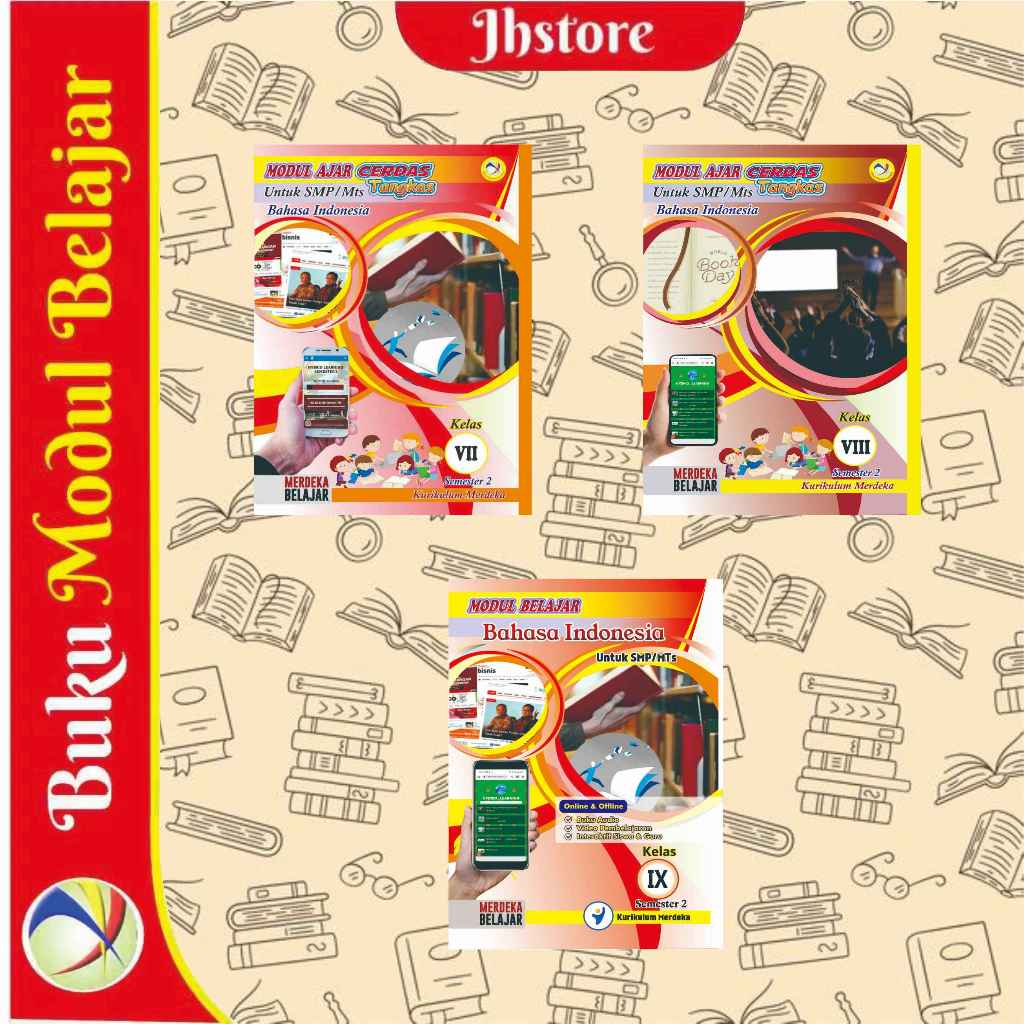 Jual Buku Modul Belajar Bahasa Indonesia SMP/MTS Kelas 7-9 Semester 2 - Kurikulum Merdeka ...