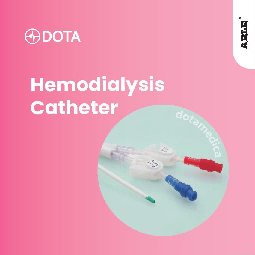 Jual CVC HD / Hemodialysis Catheter Double Lumen 12FR x 20CM Sraight ...