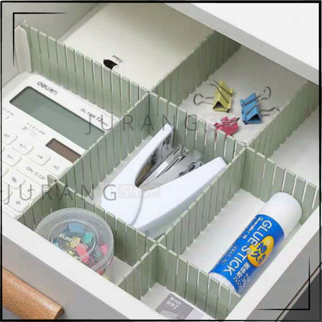 Jual Partisi Sekat Laci Pembatas Pemisah Drawer Desktop Organizer Isi ...