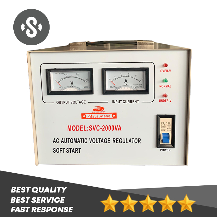 Jual Stavolt SVC 2000W Matsunaga / Stabilizer SVC 2000VA MTS / 2000 Watt | Shopee Indonesia