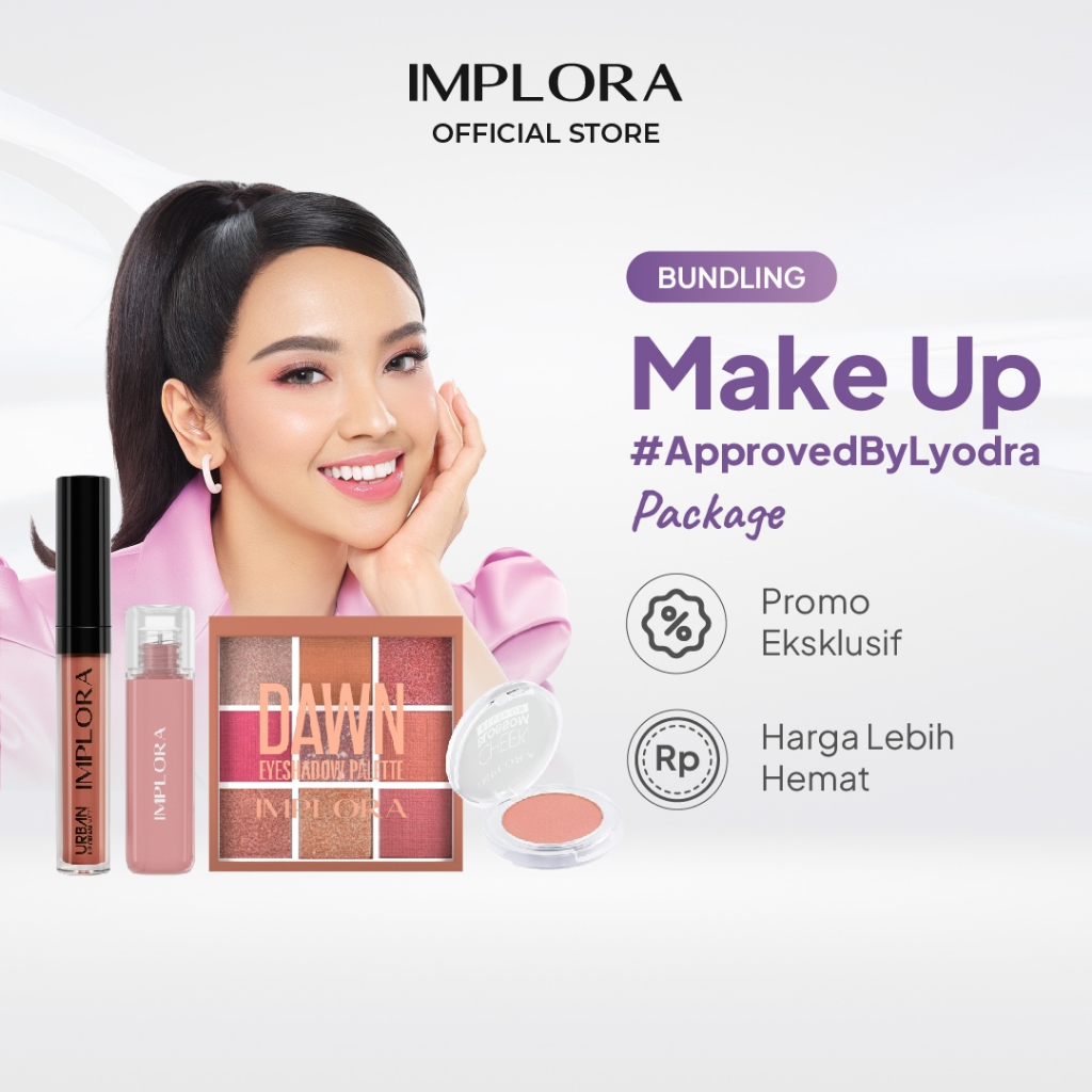 Jual Implora Make Up #ApprovedBy Lyodra Package | Shopee Indonesia