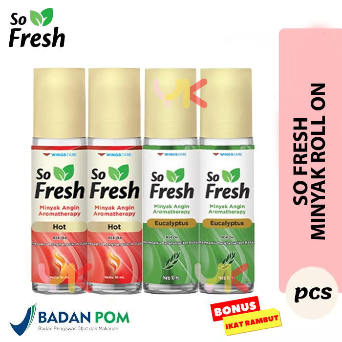 Jual GROSIR 2 PCS SO FRESH MINYAK ANGIN AROMATHERAPY ISI 10 ML | Shopee ...