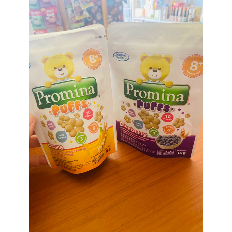 Jual Promina puffs banana apple strawberry blueberry peach | Shopee ...