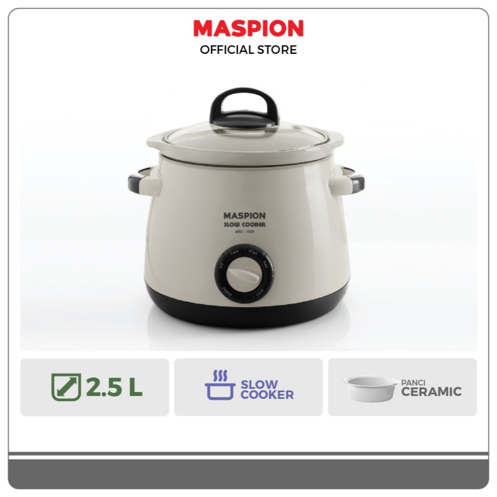 Jual Maspion Slow Cooker Magic Cooker 2.5 Liter MSC-1825 | Shopee Indonesia