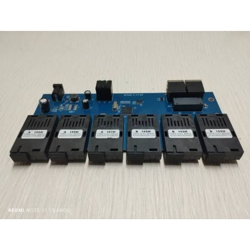 Jual HTB 6FO 2LAN bekas komplit adaptor (only board/PCB) | Shopee Indonesia