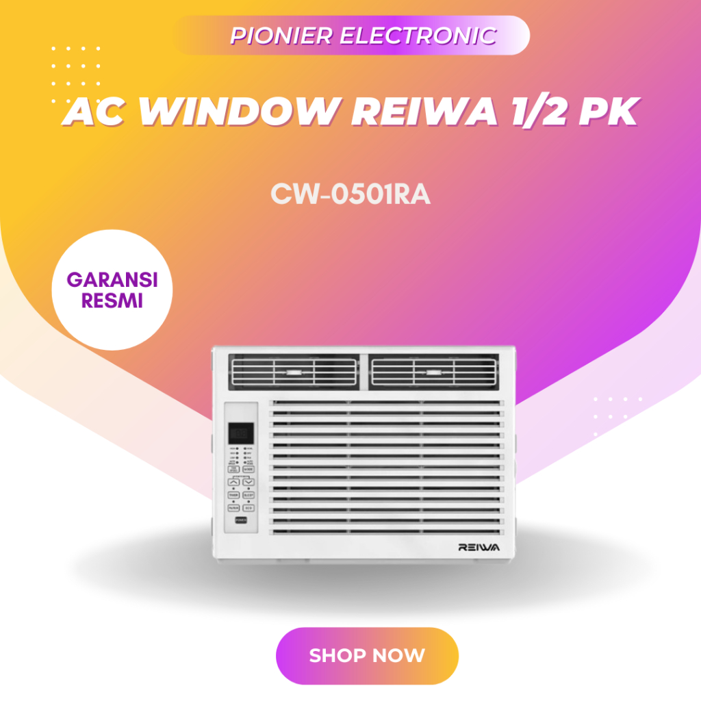 Jual REIWA AC WINDOW CW-0501RA 1/2 PK - GARANSI RESMI | Shopee Indonesia