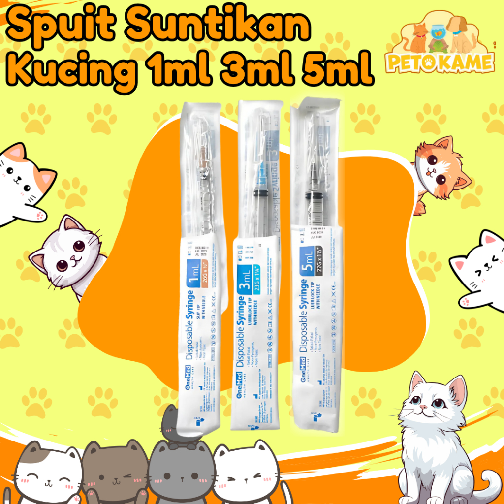 Jual Spuit Kucing 1 ml 3 ml 5 ml | Suntikan Spet Alat bantu makan ...
