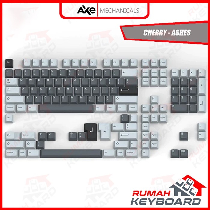 Jual AXE MECHANICALS - Cherry - GMK Ashes - PBT - DYE SUB - Keycap ...
