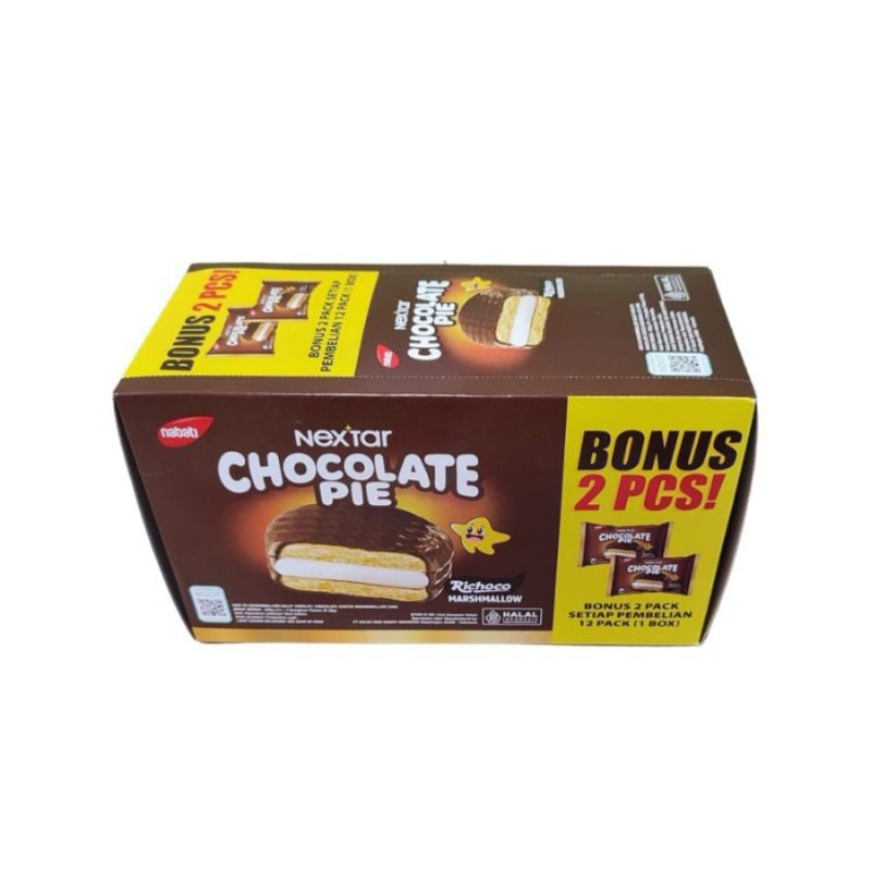 Jual Nextar Chocolate Pie 28gr Box isi 12 Choco Pie Dari Nabati ...