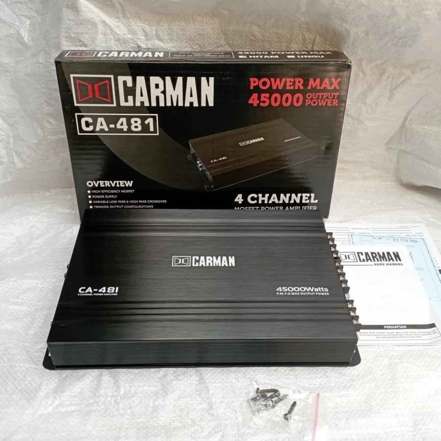 Jual Power Amplifier 4 Channel CARMAN CA-481 | Shopee Indonesia