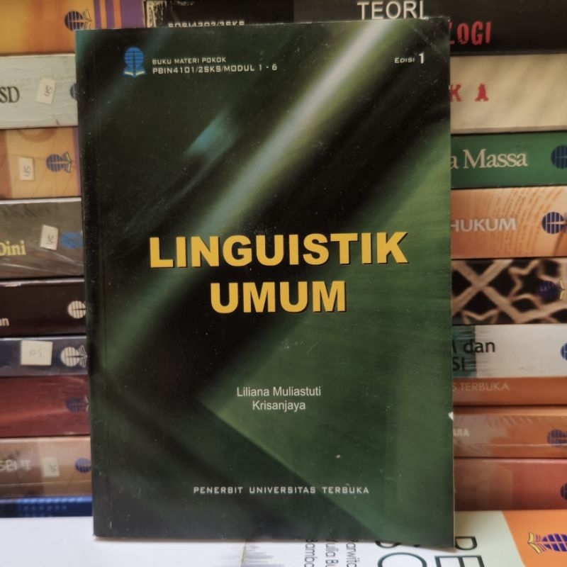 Jual LINGUISTIK UMUM EDISI 1 UNIVERSITAS TERBUKA | Shopee Indonesia