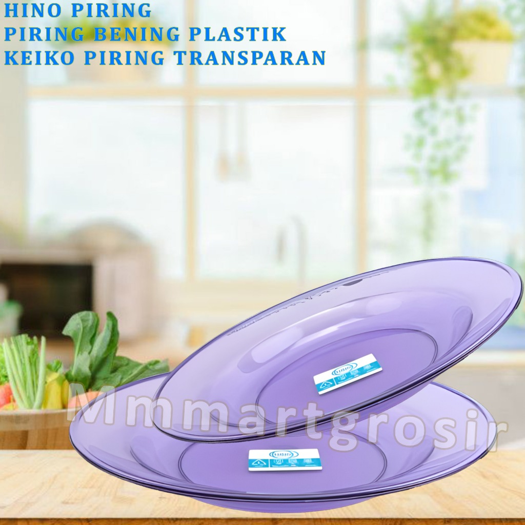 Jual Hino Piring / Piring Bening Plastik / Keiko Piring Transparan / P ...