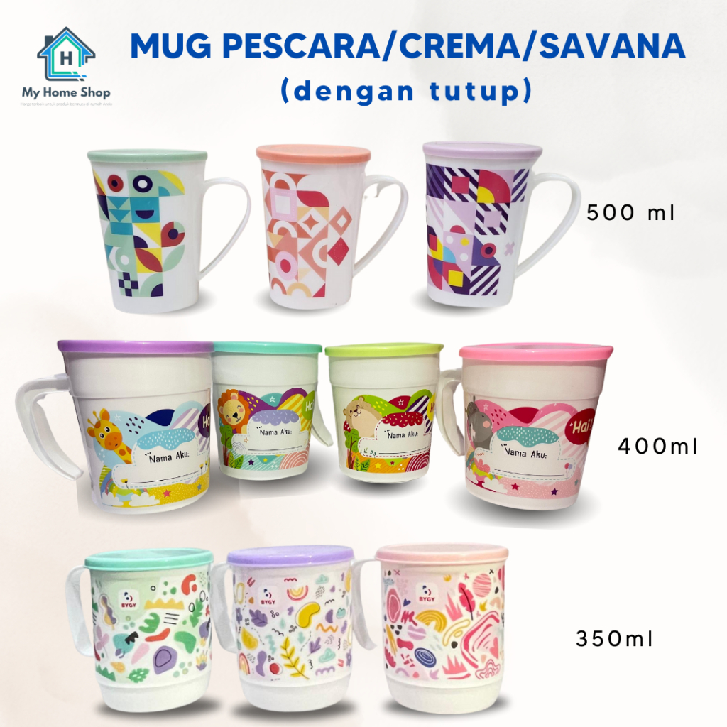 Jual Mug Pescara Gelas LID Cangkir Tutup Mug Savana Mug Crema 400ml Tutup Gelas Plastik Tutup ...