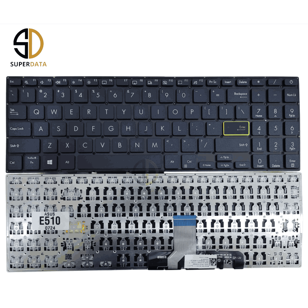 Jual Keyboard Asus Vivobook E510 - Hitam | Shopee Indonesia
