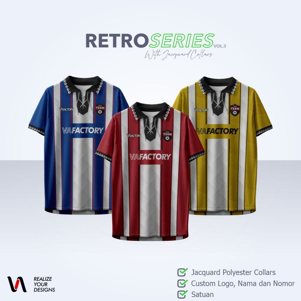 Jual RETRO SERIES 4 (VOL.3) JERSEY KERAH TALI JERSEY VINTAGE JERSEY ...