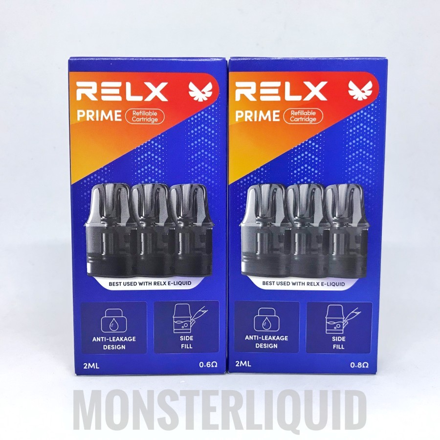 Jual REFILLABLE CARTRIDGE RELX PRIME AUTHENTIC ISI 3 PCS | Shopee Indonesia