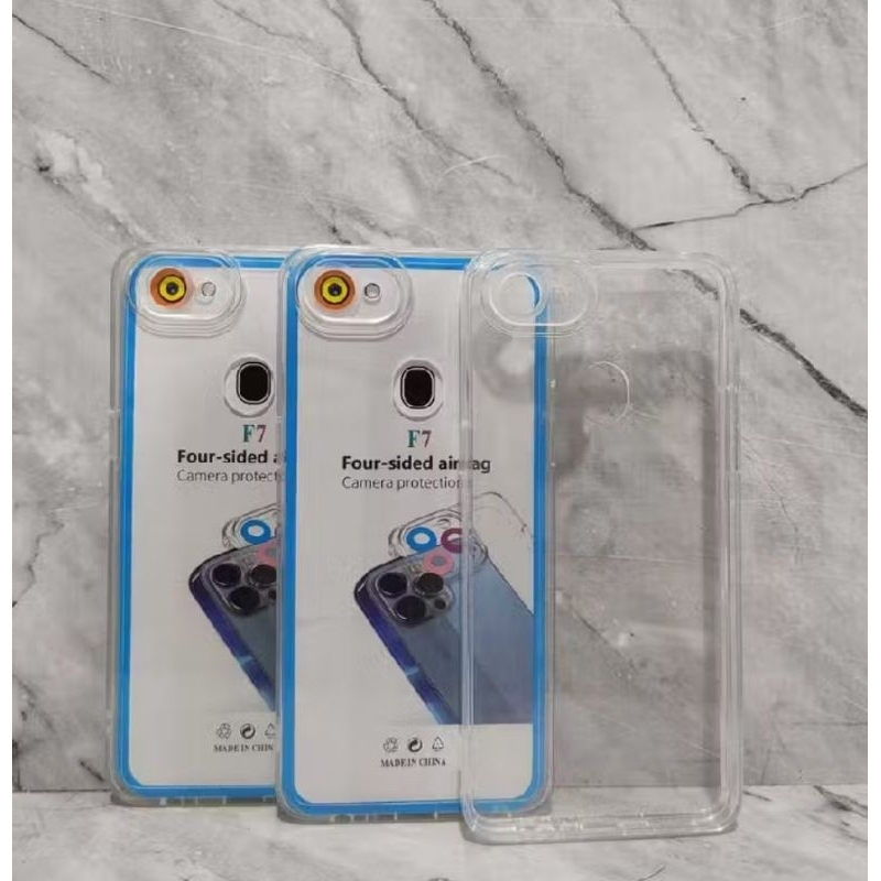 Jual OPPO F7 case hitam bening SoftCase Clear Hitam Silikon Soft Case ...
