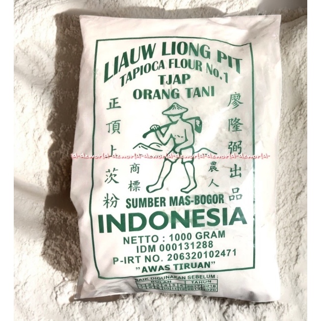 Jual Liauw Liong Pit Tapioca Flour No.1 Tjap Orang Tani 1kg Tepung ...