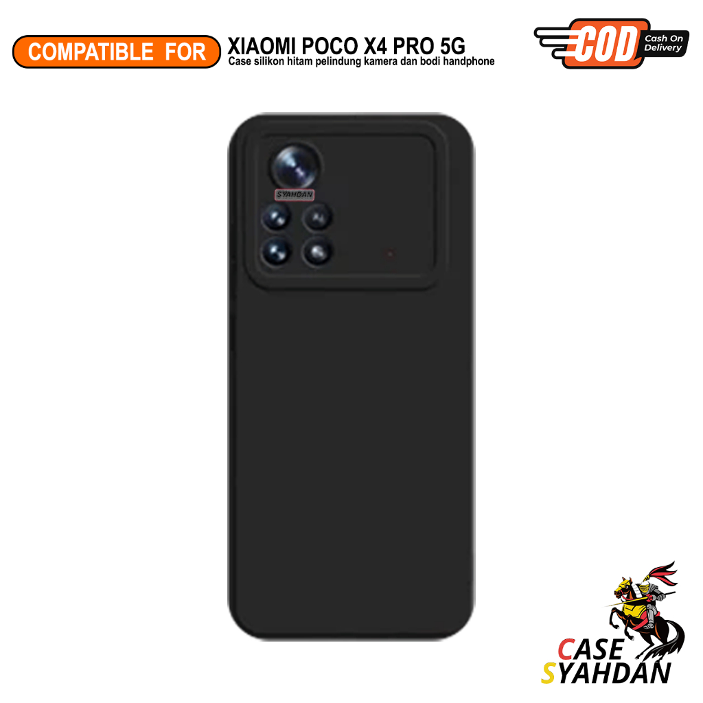 Jual Case Xiaomi Poco X3 X3 GT X3 NFC X3 Pro X4 Pro 5G Camera Protective Matte Black Silicone ...