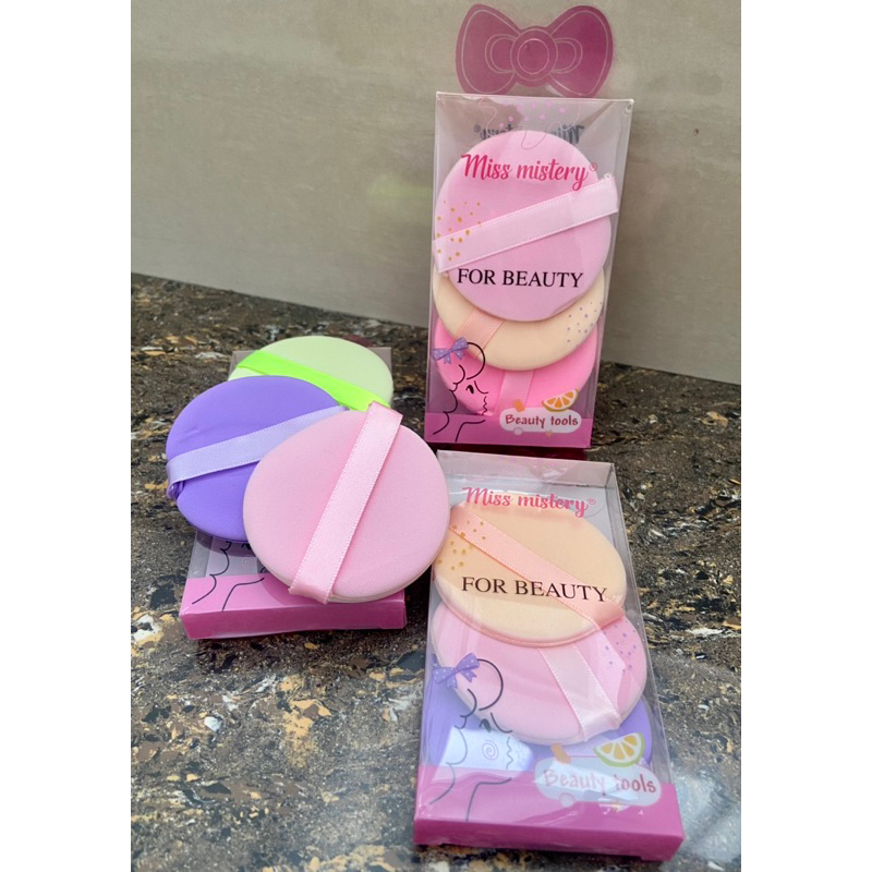 Jual Puff Spons Cushion | Puff Cushion Isi 3 Box Mika | Puff Bedak ...