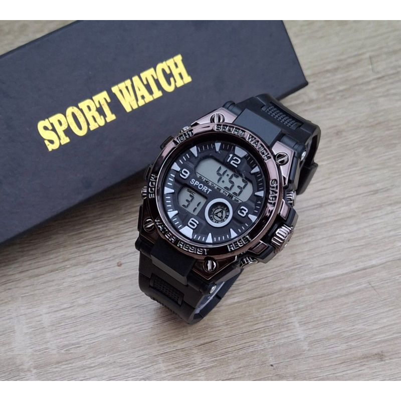 Jual jam tangan sport watch tahan air free box sport watch | Shopee ...