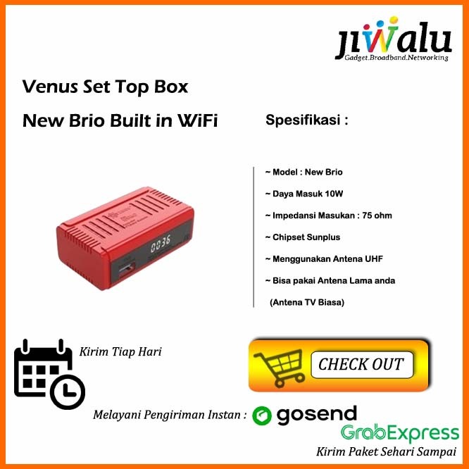 Jual Set Top Box TV Digital Venus Cabai Rawit Mini / New Brio Mini ...
