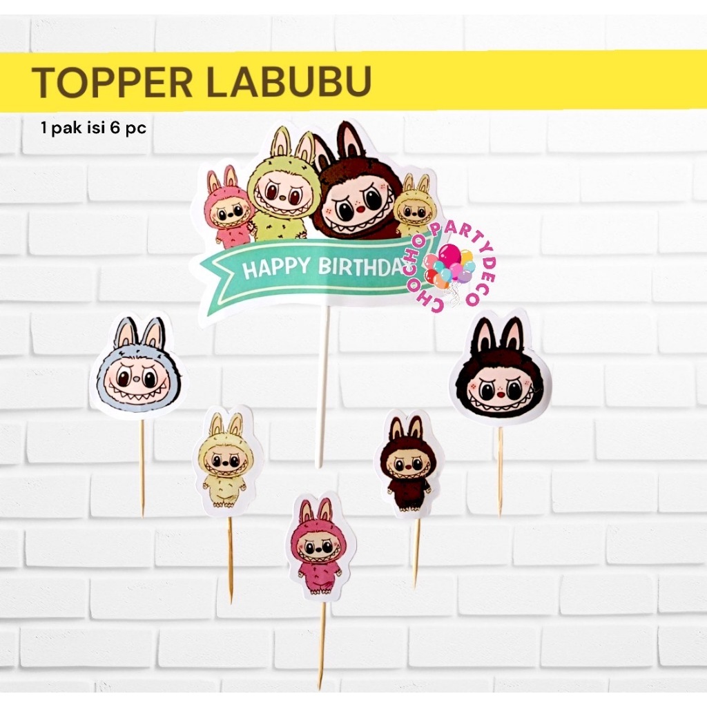 Jual Topper LABUBU / Topper Kue Labubu | Shopee Indonesia