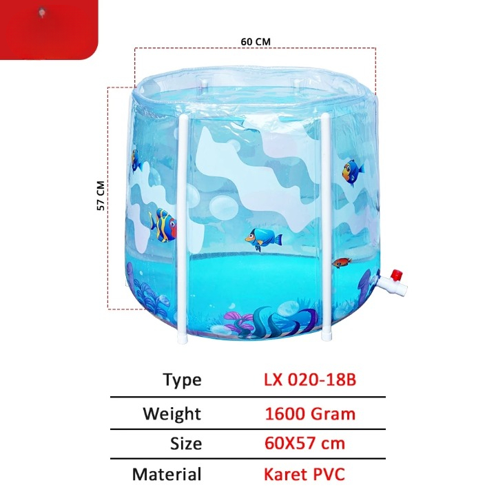Jual Bathtub Anak Portable Folding Barrel Bak Mandi Lipat Cuci Spa ...