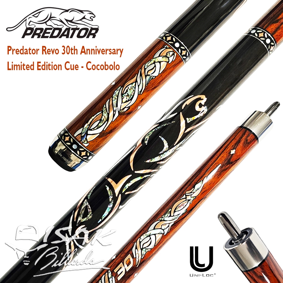 Jual Predator Revo 30th Anniversary Limited Edition Cue - Cocobolo - Low Deflection Billiard ...