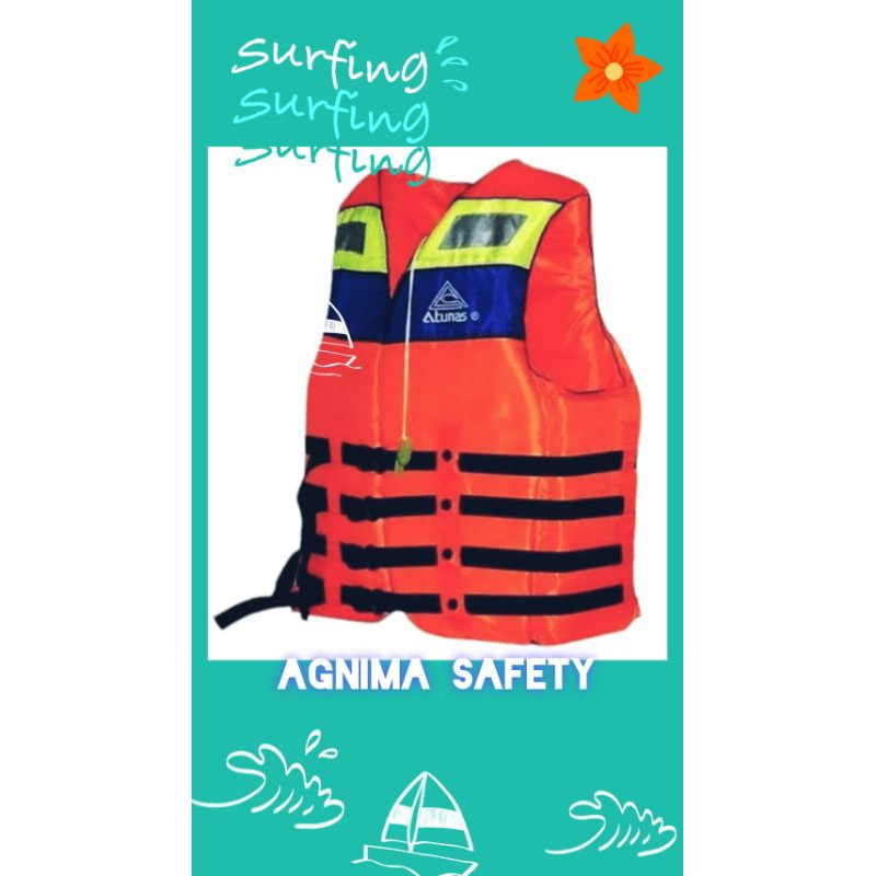 Jual AGNIMA SAFETY [ 100% Original ] ATUNAS Vest Life Jacket Safety ...