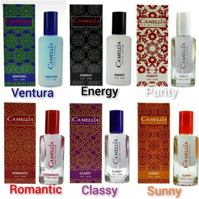 Jual Parfum Camellia 22ml - Eau De Parfum - Tersedia 6 Varian - Ollshop Que Ori | Shopee Indonesia