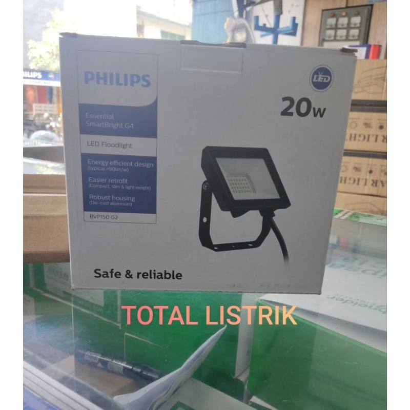 Jual PHILIPS SOROT BVP150 G2 ESSENTIAL SMARTBRIGHT 20WATT | Shopee Indonesia