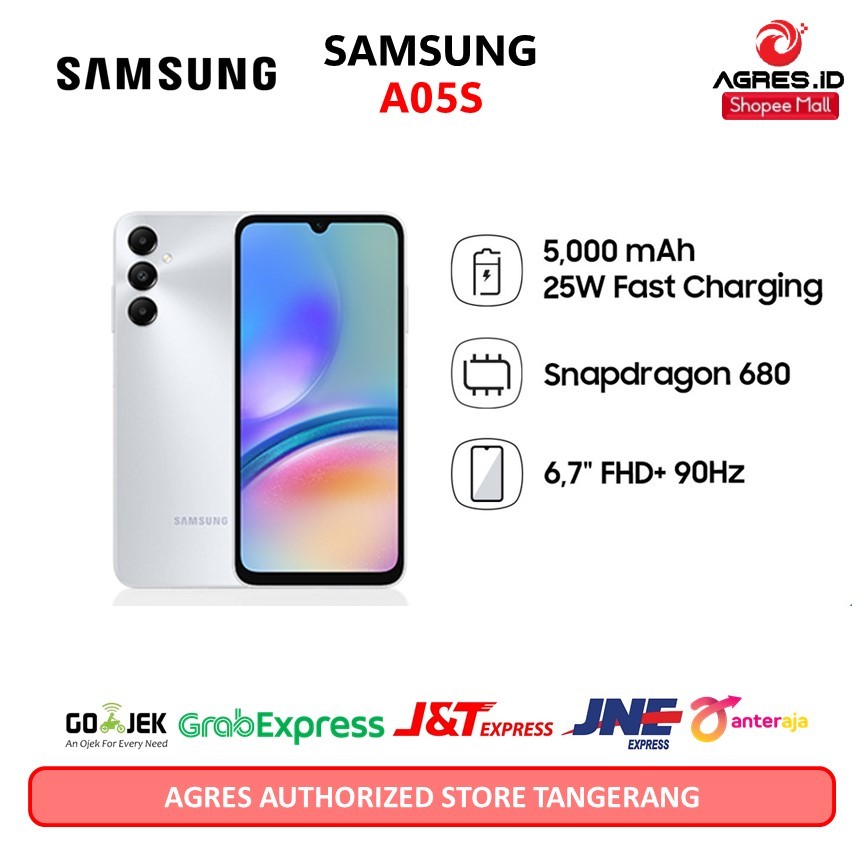 Jual SAMSUNG A05S RAM 6GB ROM 128GB BLACK GREEN SILVER VIOLET GARANSI ...