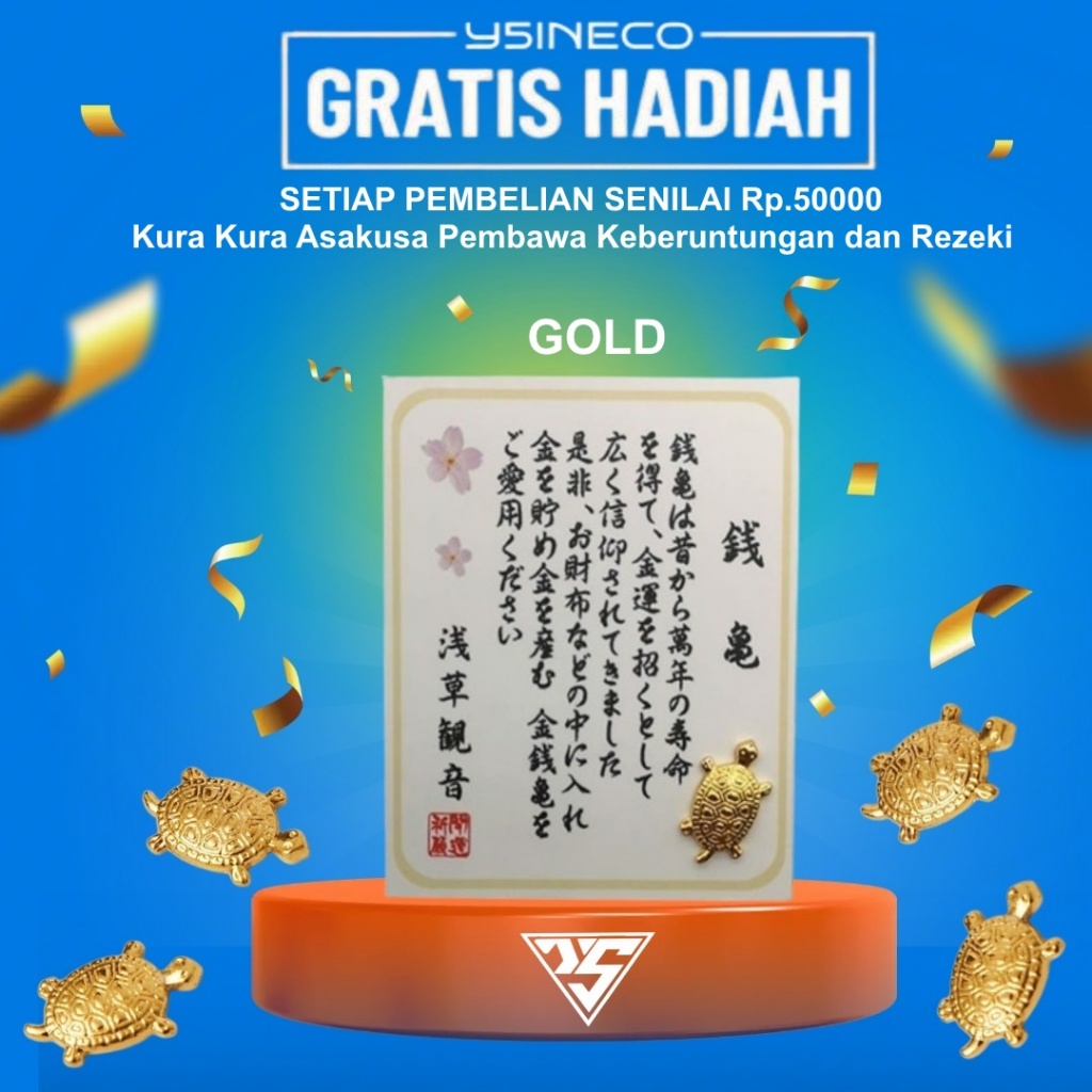 Jual Hadiah Souvenir Gratis Kura Kura Emas Asakusa Pembawa ...