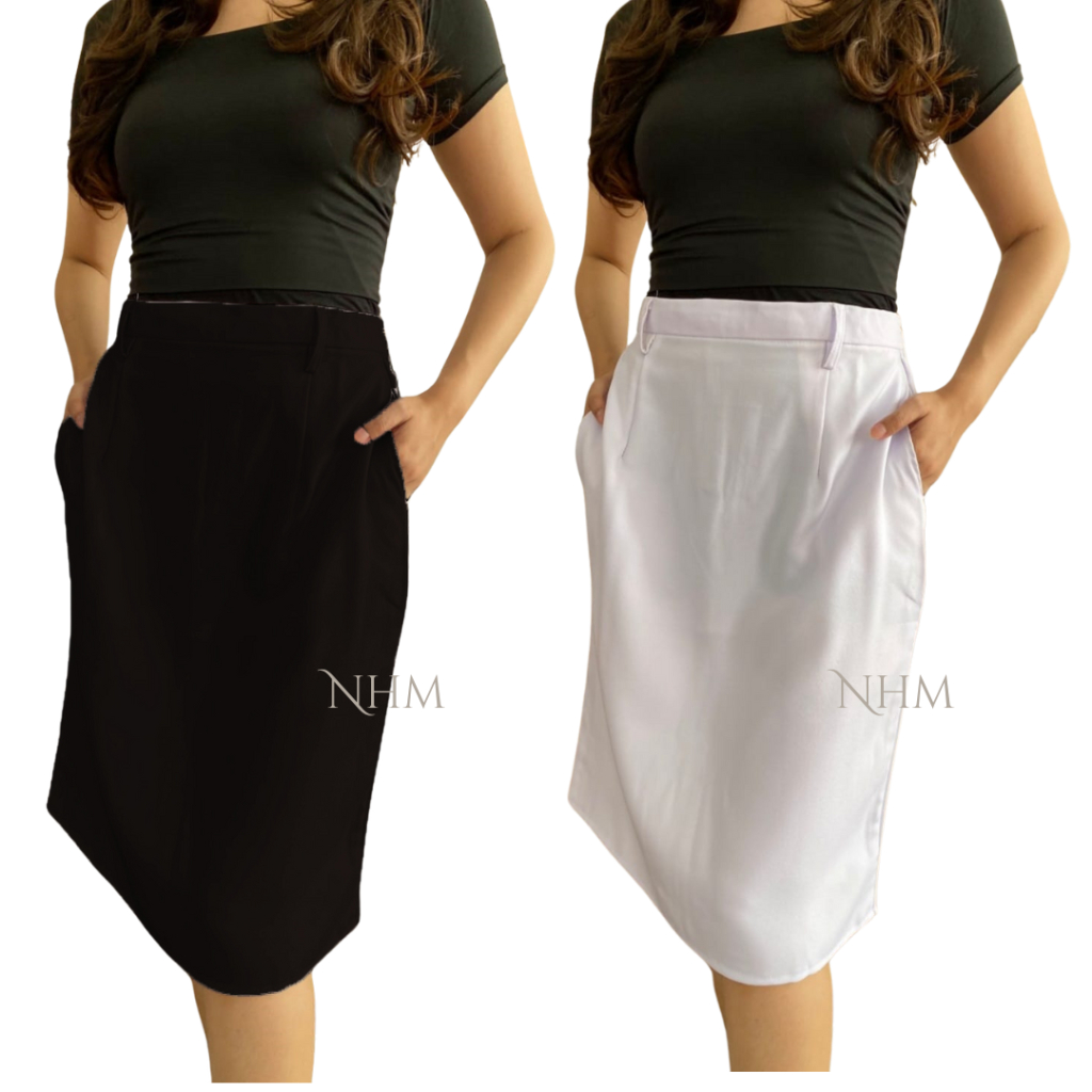 Jual Rok Span Pendek Wanita Formal Polos Premium ukuran S sampai 5L ...