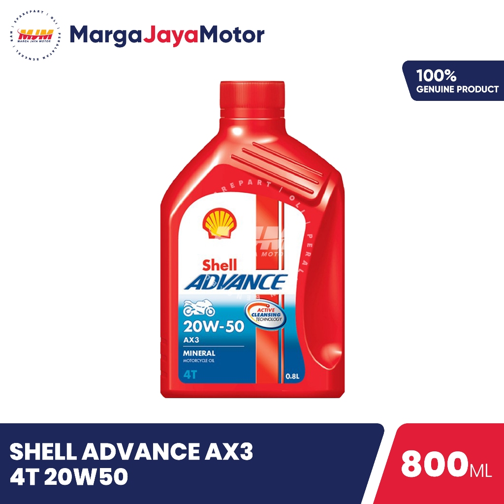 Jual Shell Advance AX3 4T 20W-50 0.8L | Shopee Indonesia