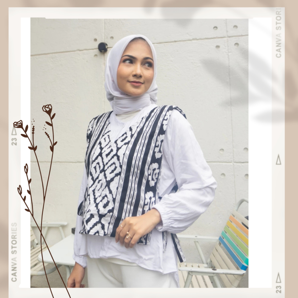 Jual OUTER ROMPI TANPA LENGAN PART 2 Vest Batik Dewasa ELEGAN kondangan ...