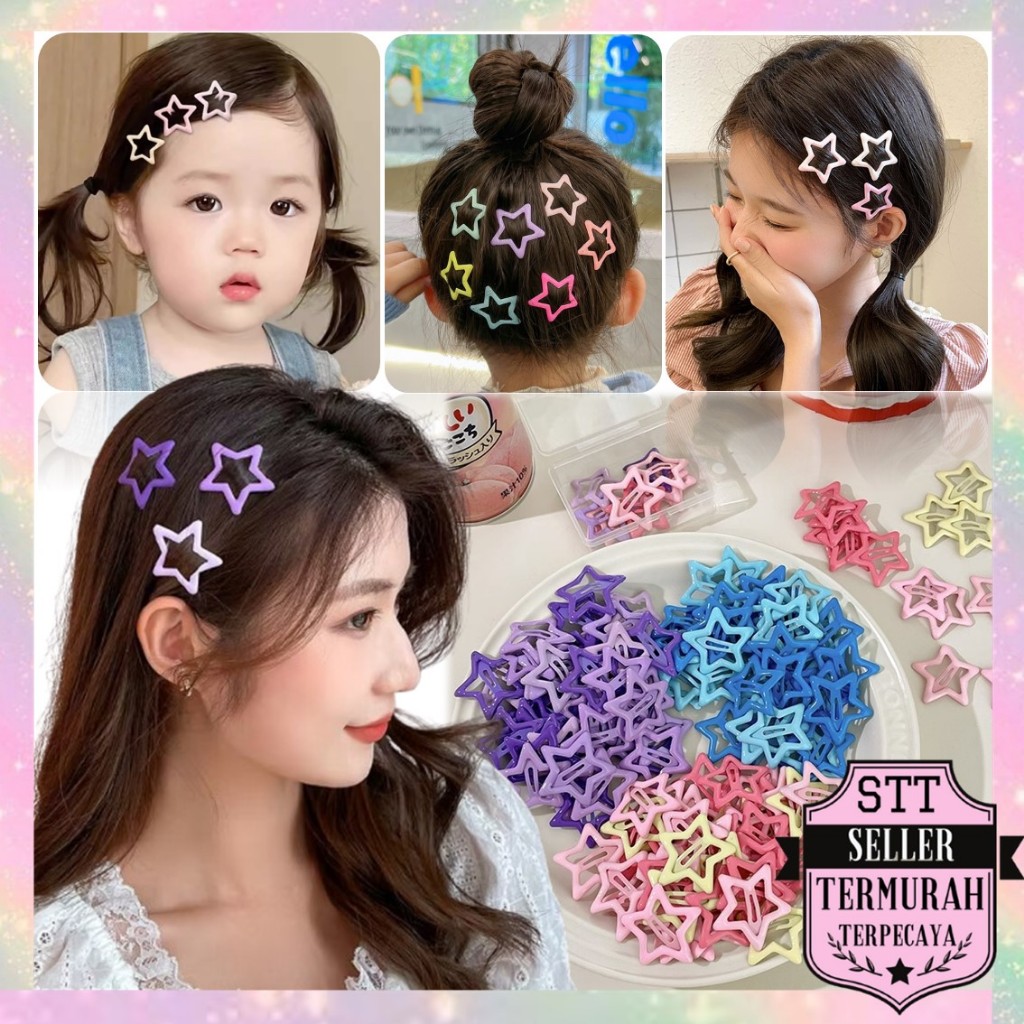 Jual STT Jepit Rambut Bentuk Bintang 5PCS Hair Clips Bintang Aksesoris ...