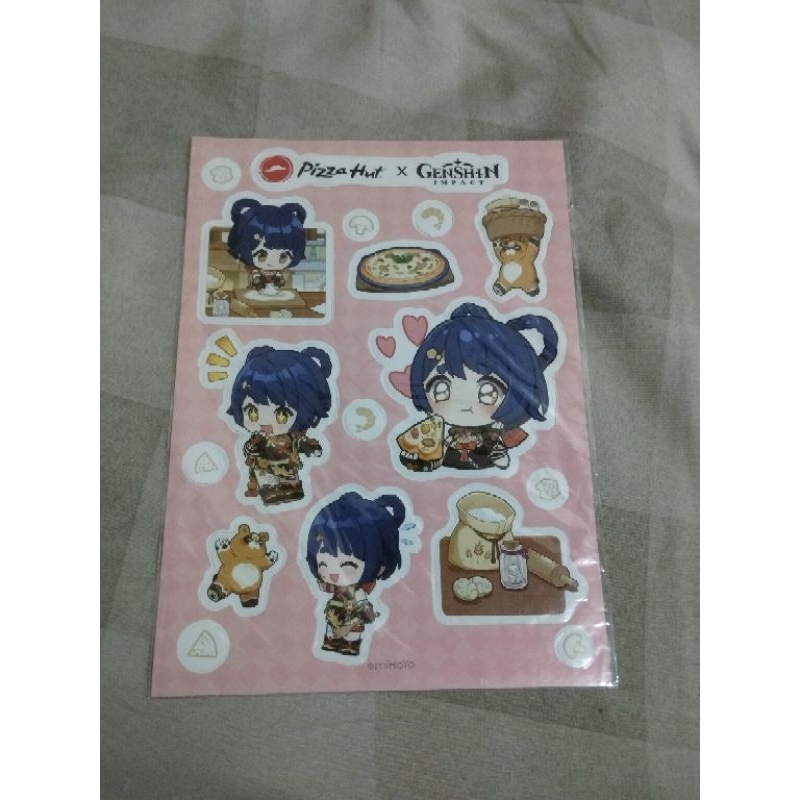 Jual READY!! Xiangling Sticker Set - Collaboration Genshin X Pizza Hut ...