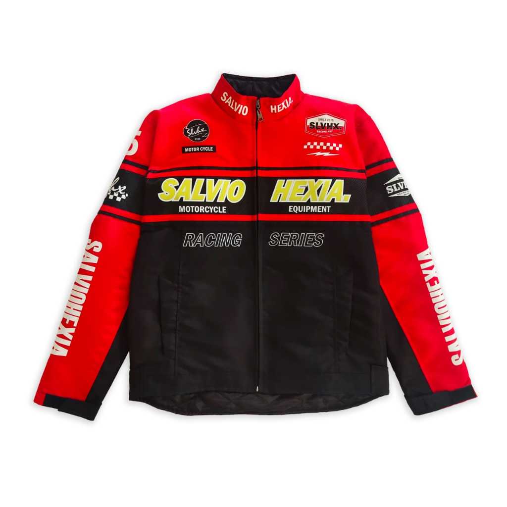 Jual Zade Supply Nascar Jacket Racing Art Flag Red Black | Shopee Indonesia