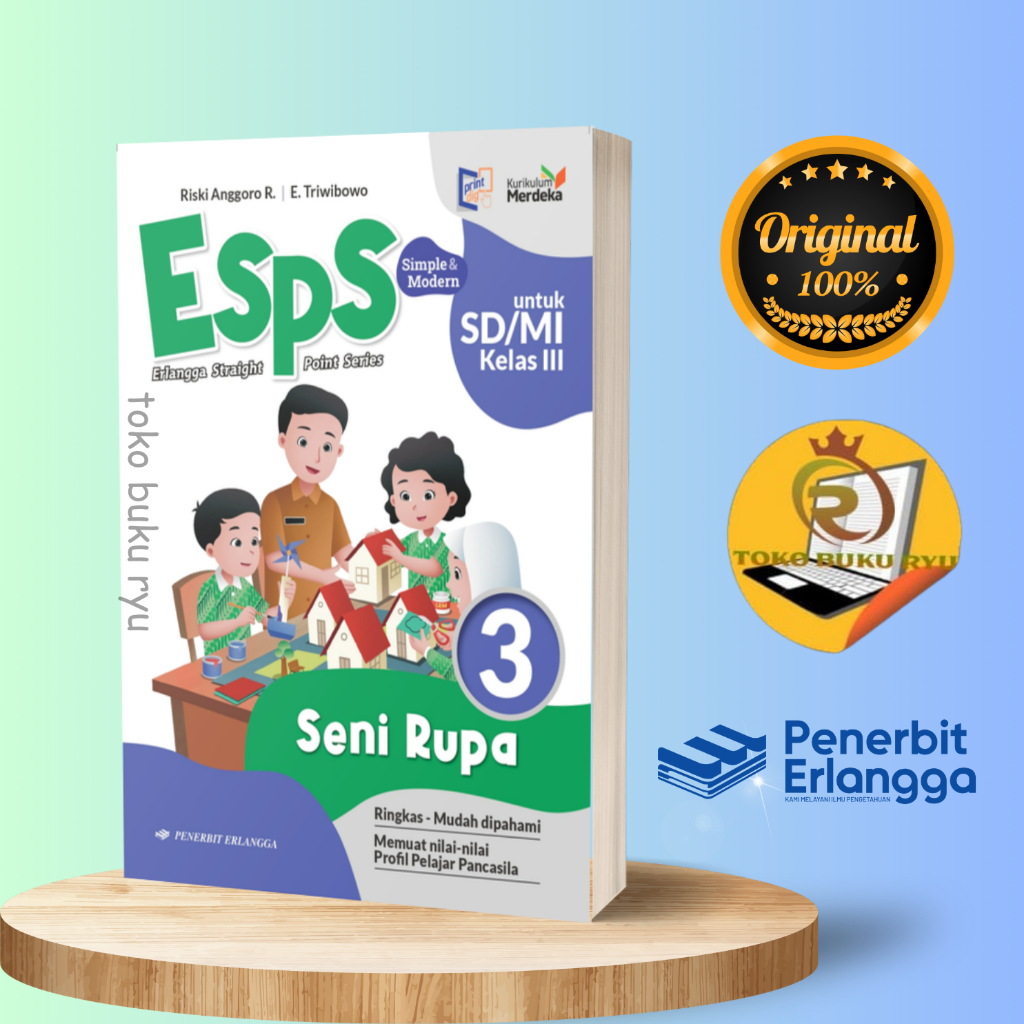 Jual Esps Seni Rupa Kelas 3 SD Kurikulum Merdeka Erlangga | Shopee Indonesia